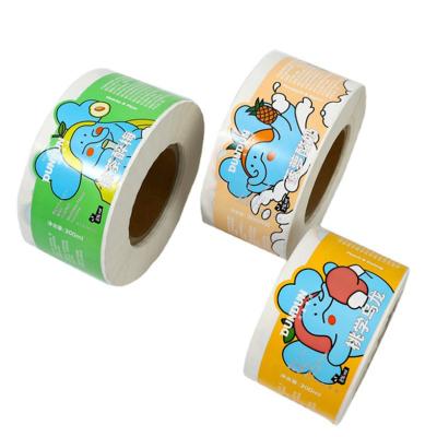 China Biodegradable Wholesale Customizable Design Logo Anti-counterfeit Self-adhesive Rolls Label Sticker for Food Containers for sale