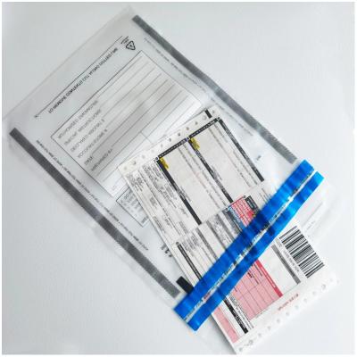 China Security Tamper Evident Bags Tamper Proof Evidence Bags Security Seal Duty Free Tamper Evident Cash Deposit Bags for Banking for sale