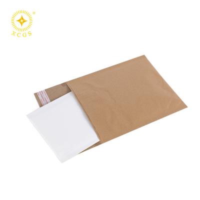 China Eco-Friendly Honeycomb Kraft Paper Mailer with Custom Logo Printing for Apparel and Book Shipping for sale