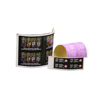 China Custom Printed Die Cut Vinyl PVC Adhesive Label Waterproof Split Back Logo Sticker Durable Oil Proof Made of Durable Plastic for sale