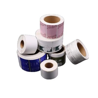 China Waterproof Paper Custom Logistics UV-Resistant Long-Lasting Thermal Gift Sticker Paper Adhesive Label for Food Containers for sale