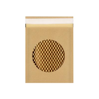 China Custom LOGO Thermal Insulation Environmentally Friendly Honeycomb Kraft Paper Mail Envelopes Padded Bubble Express Bag for sale