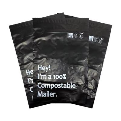 China Wholesale Biodegradable Eco Friendly Wholesale Black Poly Mailer Courier Packing Mailing Bags Made in China for sale