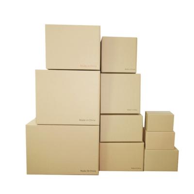 China Hot-selling Custom Logo Printed Kraft Packing Paper Corrugated Cardboard Box for Mailing and Moving for sale