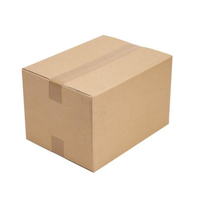 China Manufacturer Custom Optional Handle Medium Small LOGO Packaging Strong Brown Corrugated Kraft Paper Box for Express for sale