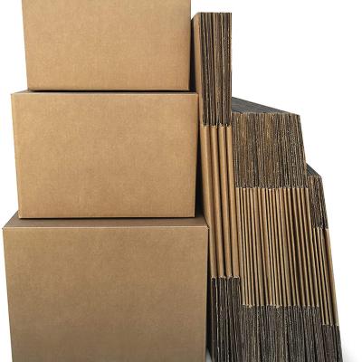 China Customizable Logo Wholesale White Kraft Packing Paper Box Corrugated Cardboard Carton Box for Shipping or Mail for sale