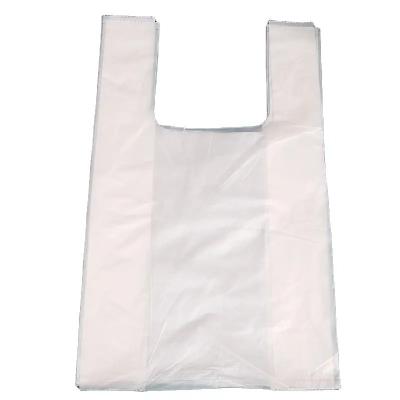 China Custom Eco-Friendly Biodegradable T-Shirt Bag HDPE/LDPE With Gravure Printing Supermarket Thank You Vest Carry Plastic Bags for sale
