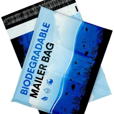 China Custom Logo Color Biodegradable Mailing Bag PE Waterproof Poly Mailer Shipping Gravure Printing Treatment Free Samples Available for sale