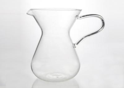 Cina Caffettiere di vetro antiche fatte a mano amichevoli 400ml di Eco Heatproof con la maniglia in vendita