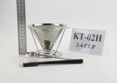 China LFGB-van het de Gift Vastgestelde Roestvrije staal van het CertificaatKoffiezetapparaat van de de Koffiekegel de Vouwenrand Te koop