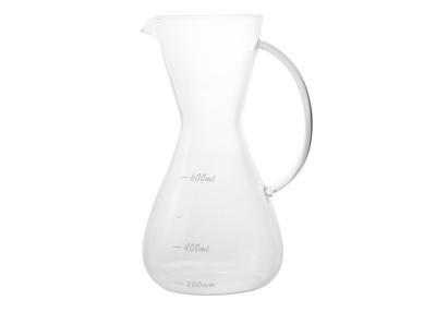 Cina Alti caffettiera/vetro del vetro trasparente di borosilicato che conserva i barattoli con la maniglia in vendita