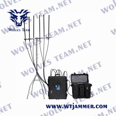 Cina Bomba portatile di WiFi GPS GSM IED dell'emittente di disturbo del segnale di VHF di frequenza ultraelevata di alto potere in vendita