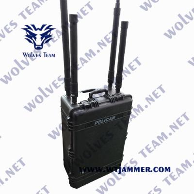 Cina Bomba portatile di WiFi GPS GSM IED dell'emittente di disturbo del segnale di VHF di frequenza ultraelevata di alto potere in vendita