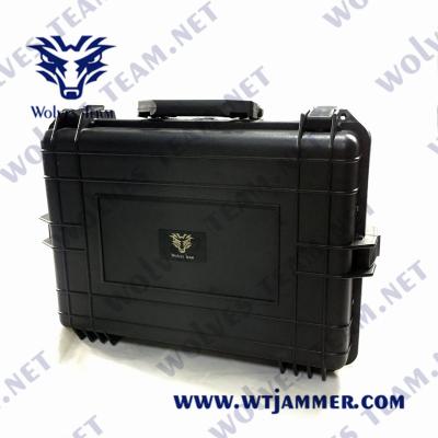 China Military Programmable EIRP 25W DDS Jammer With Handbag Design for sale