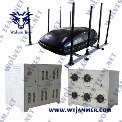 Cina 6 bande WiFi ad alta potenza1,2 g WiFi2,4 g WiFi5,8 GSM900 Ghivehicle Drone Jammer in vendita