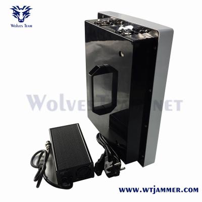 China 4 Bands Handheld VIP Protection Security 1200m GPS WiFi Drone Signal Jammer for sale