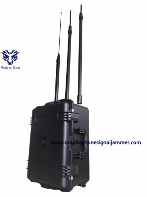 Cina Il portatile personalizza l'emittente di disturbo di frequenza ultraelevata di VHF di GSM CDMA 3G 4G 5G WiFi di alto potere di frequenza in vendita