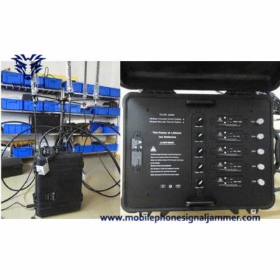 Cina Il portatile personalizza l'emittente di disturbo di frequenza ultraelevata di VHF di GSM CDMA 3G 4G 5G WiFi di alto potere di frequenza in vendita