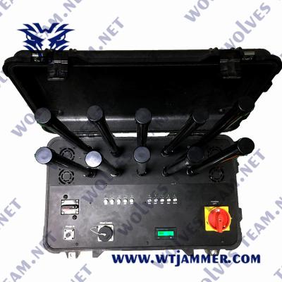 Κίνα 6 ζώνες 2500 μέτρα Blocker σημάτων κηφήνων 600W προς πώληση