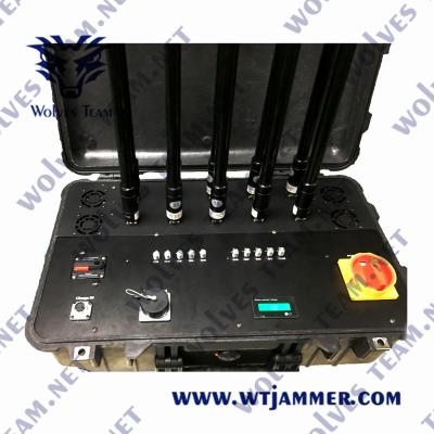 Κίνα 6 ζώνες 2500 μέτρα Blocker σημάτων κηφήνων 600W προς πώληση