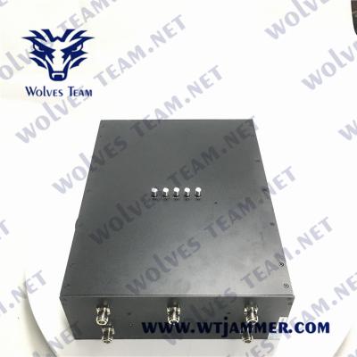 China Military RF Signal Backpack Jammer GSM 3G 4G 80w LCD Display for sale
