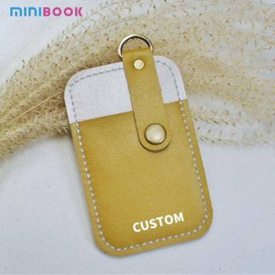 China Paketgröße 9*6.5*0.5CM PU-Leder-Kreditkartenhalter Schlüsselschlüssel für Frauennotwendigkeiten zu verkaufen
