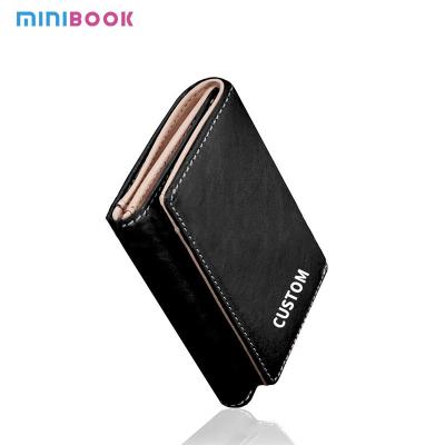 China 2024 Business Aluminium Echtleder Identitätskartenhalter Hülle Rfid Slim Fashion Wallet zu verkaufen