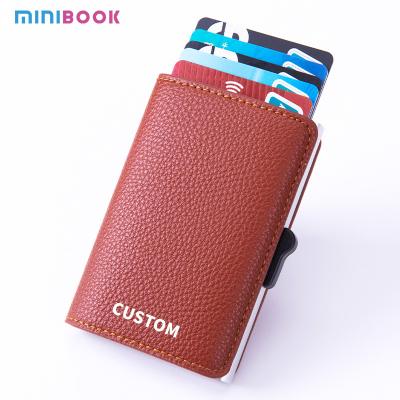 China Stylische Mode RFID Blockierung PU Leder Minimalist Brieftasche mit individueller Farbe zu verkaufen
