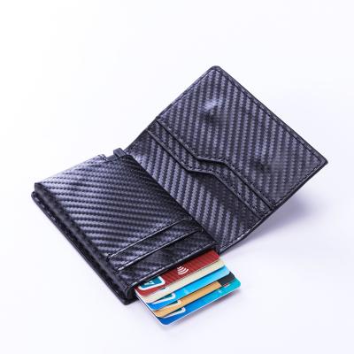 중국 여러 스타일 RFID 차단 신용 카드 소지자 지갑 미친 PU 가죽 비지니스 카드 소지자 판매용