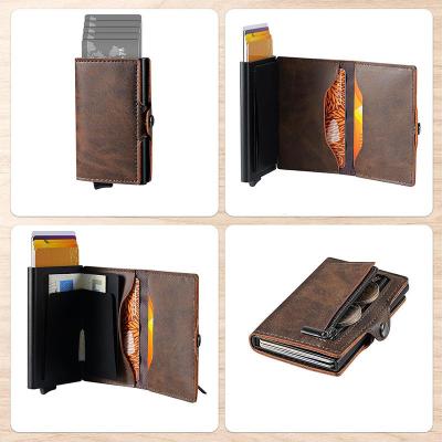 중국 10cm*6.6CM*1.5CM 남성 지갑 탄소 섬유 RFID 차단 ID 창 OEM/ODM 판매용