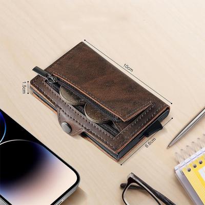 중국 10cm*6.6CM*1.5CM 남성 지갑 탄소 섬유 RFID 차단 ID 창 OEM/ODM 판매용