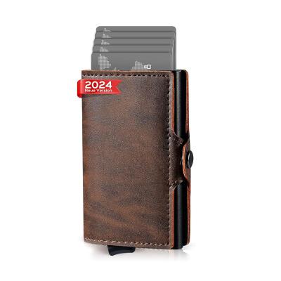 중국 10cm*6.6CM*1.5CM 남성 지갑 탄소 섬유 RFID 차단 ID 창 OEM/ODM 판매용