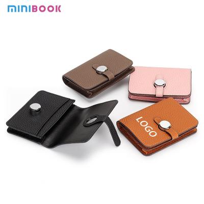 China Low MOQ Mix Modellen Echt leer Slim Portemonnee Kaarthouder Voor Unisex Business Casual Te koop