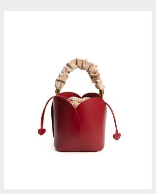 Cina Designers Drawstring Sling di pelle originale Crossbody Strap Tote Bucket Bag per la vita quotidiana in vendita