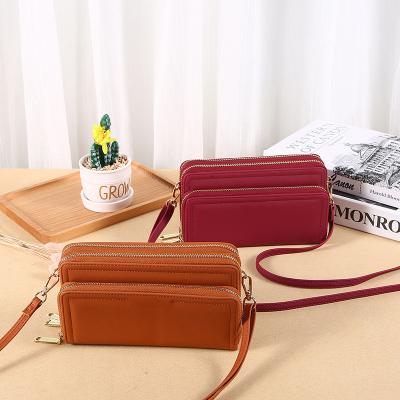 Cina Fashion Long Wallet doppio strato doppia cerniera donna borsetta per tutte le stagioni in vendita