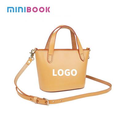 Cina Squisito Lady Style Top Layer Vegetable Abbronzato Pelle di mucca Spalla Crossbody Sacchetto di sella in vendita