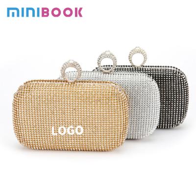 Cina End Luxury Diamond Purses Crystal Women Beaded Evening Bag Rolling Stones Lady Bag 2023 in vendita