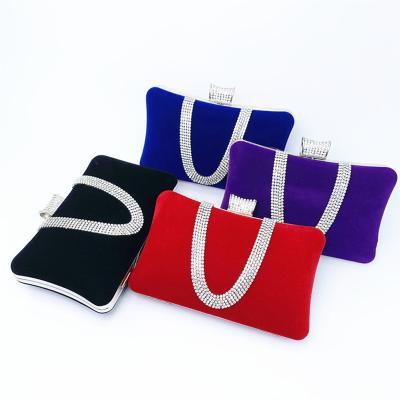Cina Vita quotidiana Essentiale di moda di lusso festa donna Strass Diamante Bling borse da mano in vendita