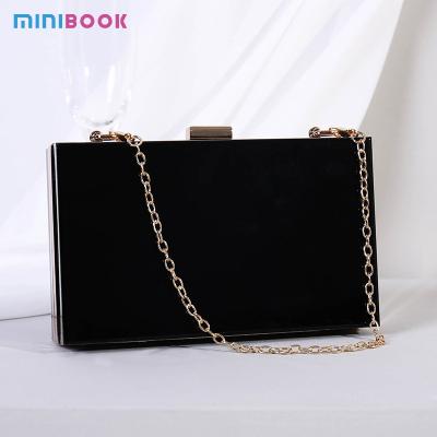 China Acryl diner tas eenvoudige ketting diagonale kleine bruidsjurk avond banket tas voor vrouwen koppeling Te koop