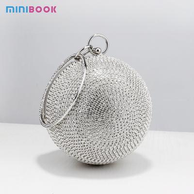 Cina Metal PU Minibook Moda Piccolo abito rotondo Borsa da pranzo per donna di lusso in vendita