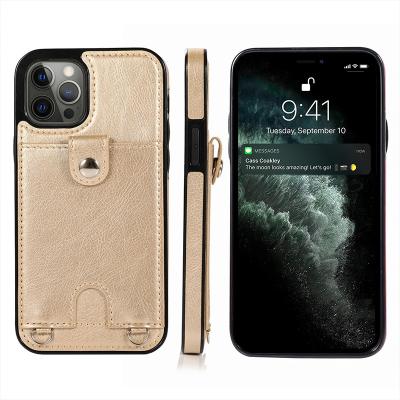 Cina Cassa in pelle uomo crossbody per iPhone 12 Pro Max in vendita