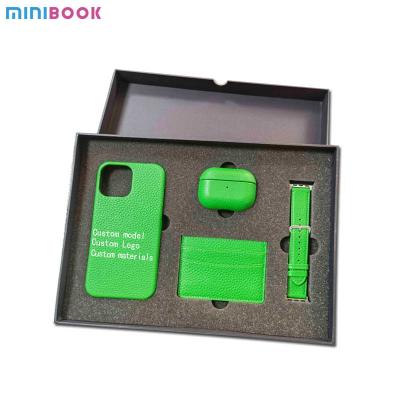 Cina Minibook impermeabile customisato con custodia per cellulari in pelle originale per iPhone 14 Edizione maschile in vendita
