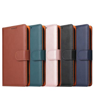 Cina Minibook Cassa per cellulari a prova di urti Portafoglio in pelle originale Flip Cover per iPhone 13 14 in vendita