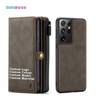 Cina Minibook Design PU cuoio custodia per telefono per Samsung S21 Ultra Slim e leggero in vendita