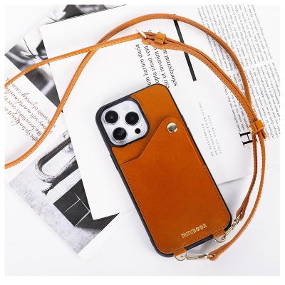 Cina Samsung Compatibile stile giapponese con Sling Crossbody Wallet Case e Lanyard per iPhone in vendita
