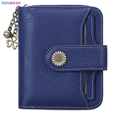 Cina Genuine Leather Women's Clutch Purse Rfid Small Bifold Wallet per accessori femminili in vendita