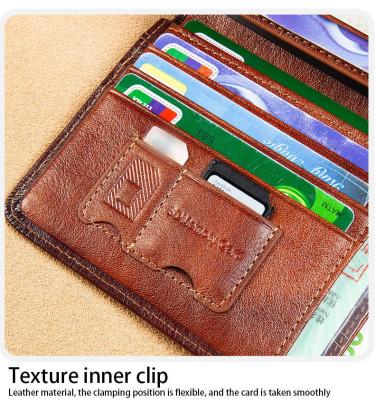 Anti-theft Short Wallets for Men Animal Prints Genuine Leather Multiple Card
