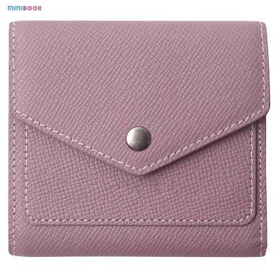 Cina Taschino per portafogli a tre pieghe femminile con chiusura magnetica e blocco RFID in mini dimensioni in vendita