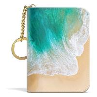 Quality Custom Printing Wallet Mobile Credit Card Holder with Keychain and Portefeuille Femme for sale