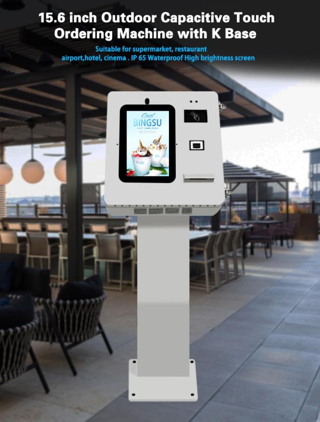 Outdoor payment kiosk front view